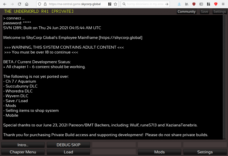 r41 WIP – New Engine is Playable (Non-Flash) | SkyCorp Global